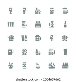 Draught Icon Set Collection 25 Filled Stock Vector (Royalty Free ...