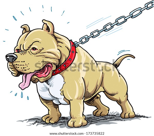 Draw Angry Pit Bull Stock Vector (Royalty Free) 173735822 | Shutterstock