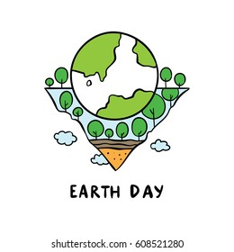Draw Vector Illustration Concept Global Green Stock Vector (Royalty ...