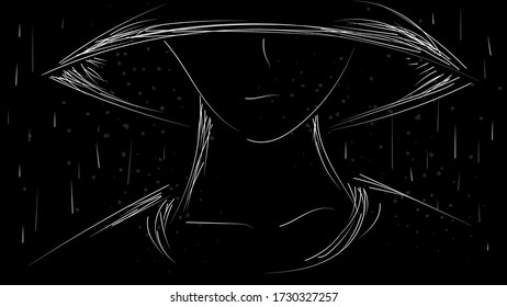 Draw White Line Face Stock Vector (Royalty Free) 1730327257 | Shutterstock