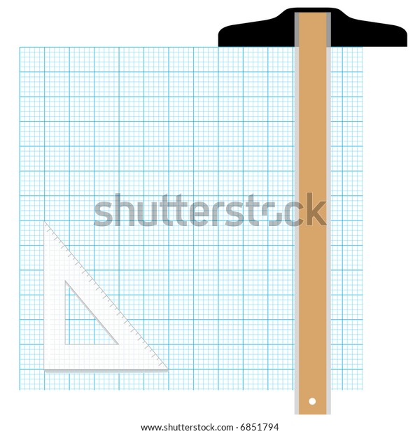 Draw Your Graphic Plan On This Stock Vector (Royalty Free) 6851794