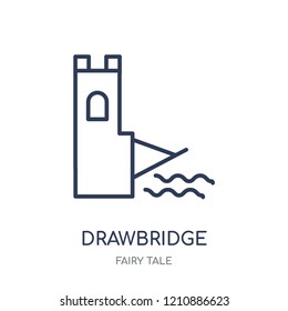 Drawbridge Icon Drawbridge Linear Symbol Design Stock Vector (Royalty ...