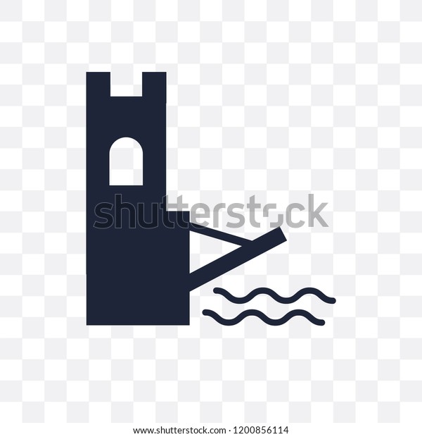Drawbridge Transparent Icon Drawbridge Symbol Design Stock Vector ...