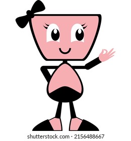 Drawing 2d Cute Character Vector Stock Vector (Royalty Free) 2156488667 ...
