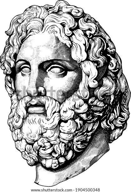Drawing Aesculapius Illustration Ink Stock Vector (Royalty Free ...