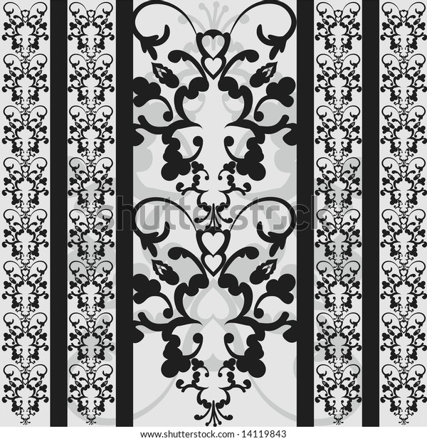 Drawing Arum Lily Pattern No Gradients Stock Vector (Royalty Free ...