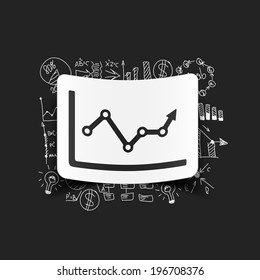 Drawing Business Formulas Chart Stock Illustration 208240687