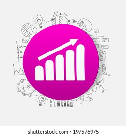Drawing Business Formulas Chart Stock Illustration 206408002