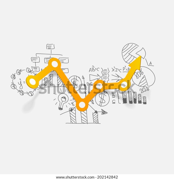 Drawing Business Formulas Chart Stock Vector (Royalty Free) 202142842 ...