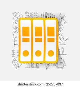 Drawing Business Formulas Folder Stock Vector (Royalty Free) 252757837 ...