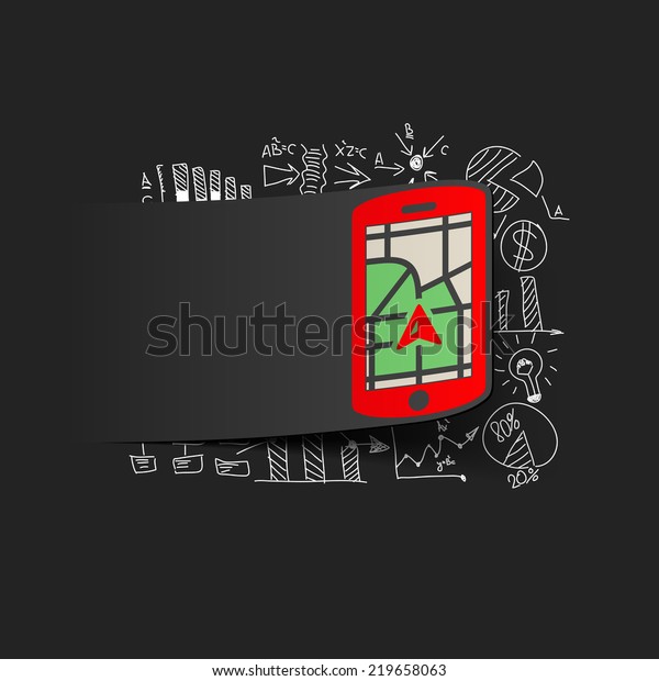 Drawing Business Formulas Navigator Stock Vector (Royalty Free ...