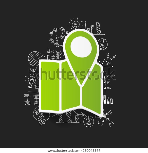 Drawing Business Formulas Navigator Stock Vector (Royalty Free ...