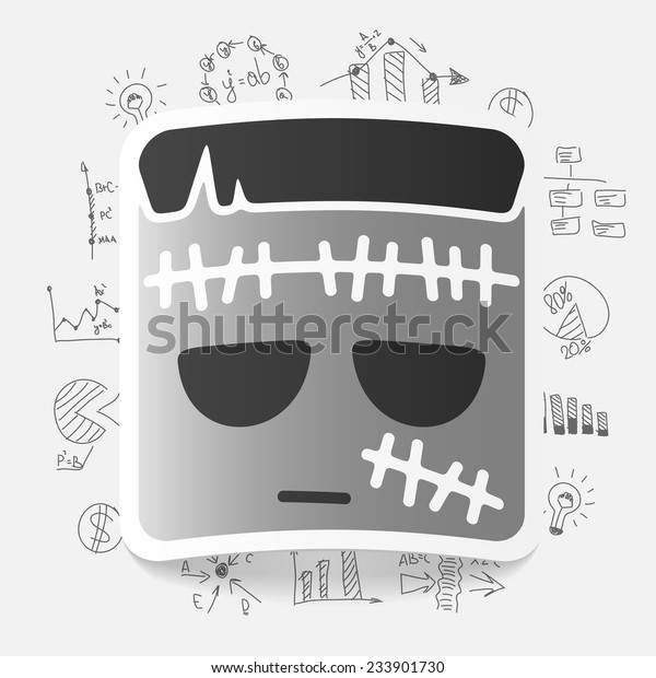 Drawing Business Formulas Zombie Stock Vector (Royalty Free) 233901730 ...