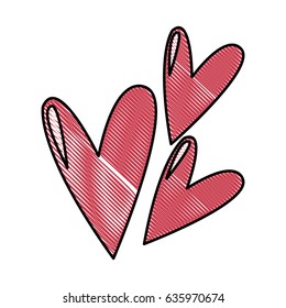 Drawing Cute Heart Love Comic Symbol: เวกเตอร์สต็อก (ปลอดค่าลิขสิทธิ์ ...