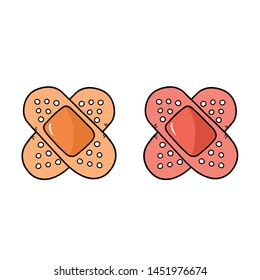 Drawing Cute Plaster Icon Doodle Stylevector Stock Vector (Royalty Free ...