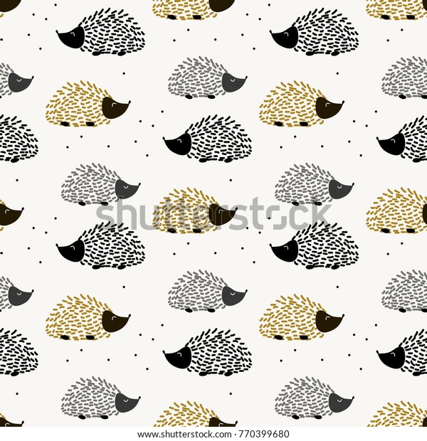 Drawing Cute Vector Illustration Seamless Pattern: เวกเตอร์สต็อก (ปลอด ...