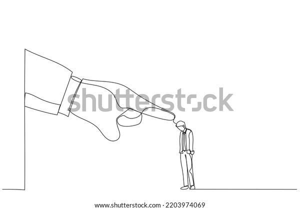 Drawing Giant Hand Angry Points Finger Stock Vector (Royalty Free ...