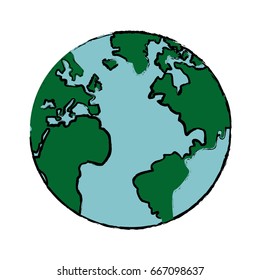 Drawing Global World Earth Map Atlas Stock Vector (Royalty Free ...