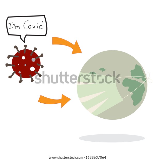Drawing Hands Free World Virus Attack Stock Vector (Royalty Free ...