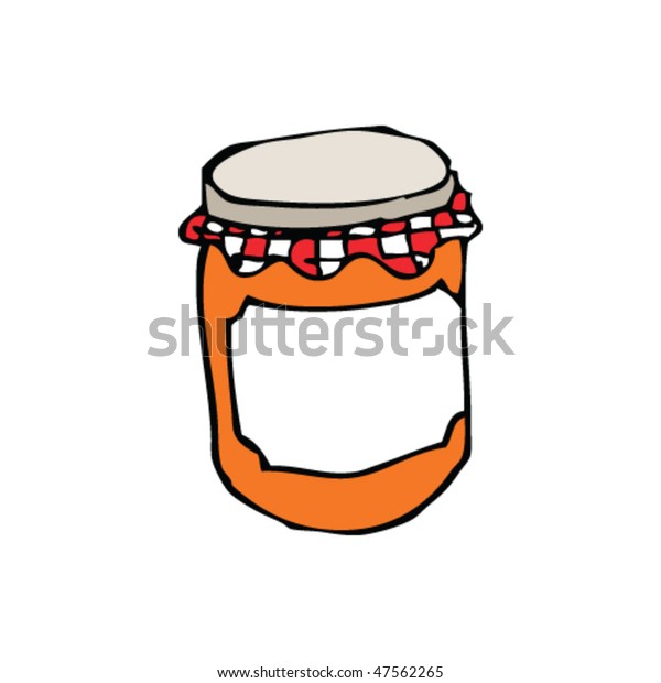 Drawing Jar Marmalade Stock Vector (Royalty Free) 47562265 | Shutterstock