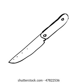 dibujo de un cuchillo: vector de stock (libre de regalías) 47822536 ...