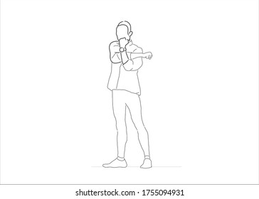 4,088 Workout stretch drawing Images, Stock Photos & Vectors | Shutterstock