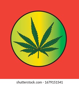 Four Cannabis Leaf Illustration Stock Vector (Royalty Free) 110318111