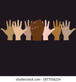 Drawing Multicolored Hands Call Action Stock Vector (Royalty Free ...