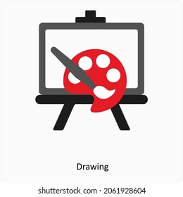 Drawing Painting Icon Concept Stock Vector (Royalty Free) 2061928604 ...