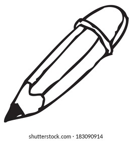 Drawing Pencil Doodle Stock Vector (Royalty Free) 183090914 | Shutterstock