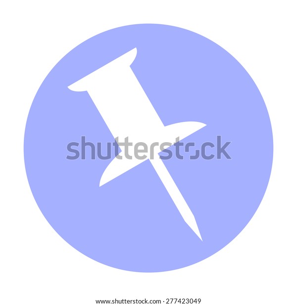 Drawing Pin Icon Stock Vector (Royalty Free) 277423049 | Shutterstock