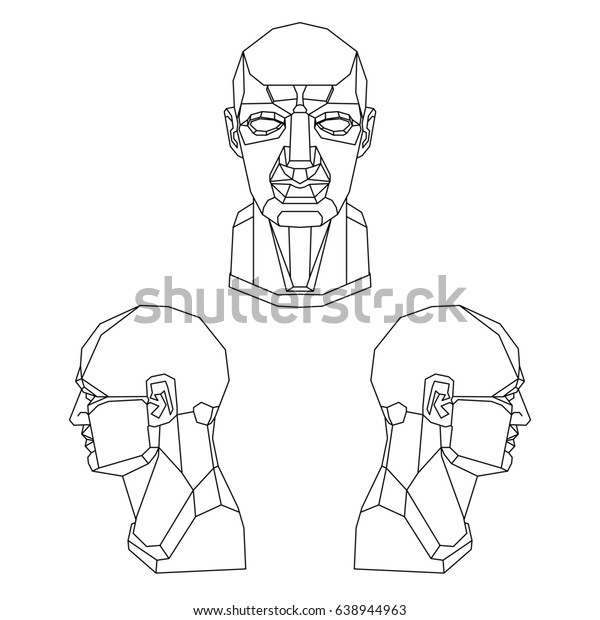 Drawing Sculpture Casts Bust Art Studio 스톡 벡터(로열티 프리) 638944963 ...