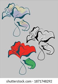 Drawing Spring Digital Fashion Vector Graphics Stock Vector (Royalty ...