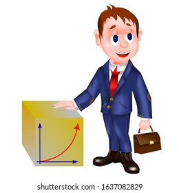 Drawing Successful Man Suit Stock Vector (Royalty Free) 1637082829 ...