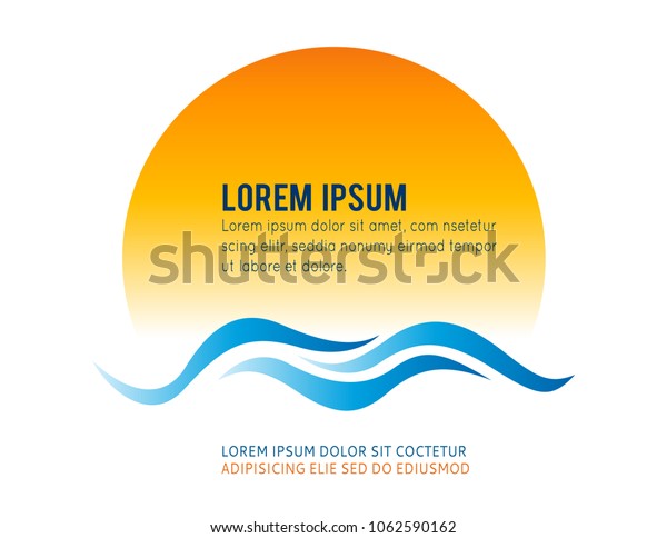 Drawing Sun Water Vector Illustration Stock Vector (Royalty Free ...