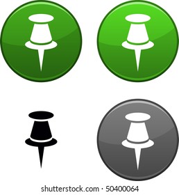 Push Pin Icon Vector Stock Vector (Royalty Free) 1033311589