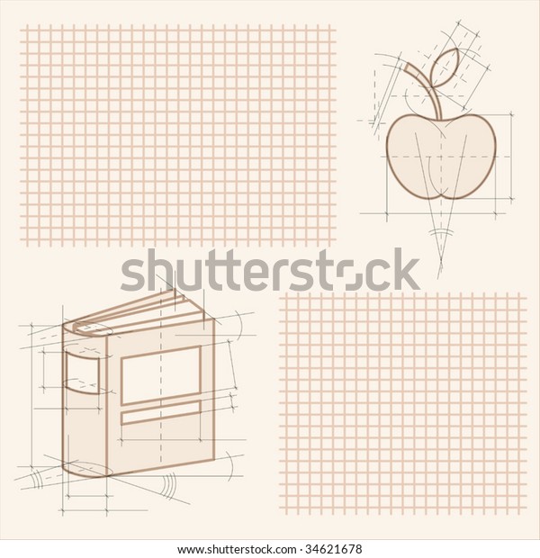 Drawings Book Apple Stock Vector (Royalty Free) 34621678 | Shutterstock