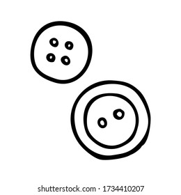 Drawn Buttons On White Background Vector Stock Vector (Royalty Free ...