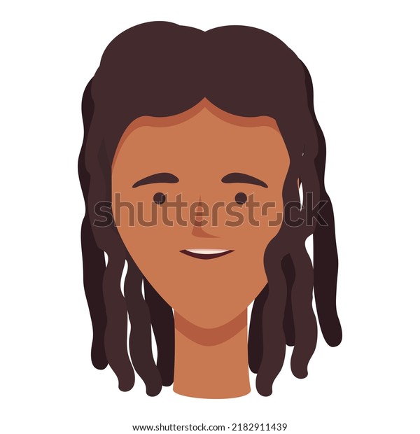 Dreadlock Icon Cartoon Vector African Hair 库存矢量图（免版税）2182911439 ...