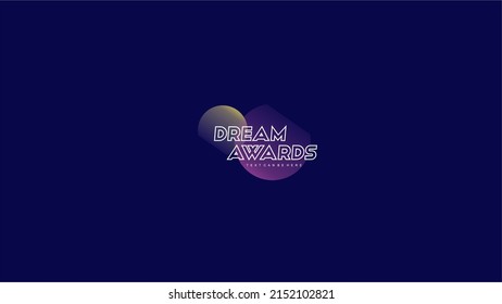 Dream Awards Logo Vector Text Style Stock Vector (Royalty Free ...