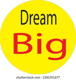 Dream Big Vector Illustration Image Clipart Stock Vector (Royalty Free ...