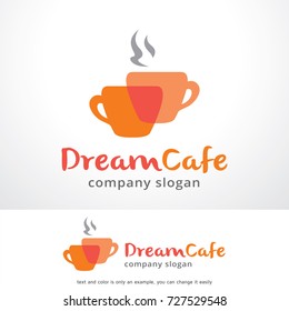 Dream Cafe Logo Template Design Vector Stock Vector (Royalty Free ...