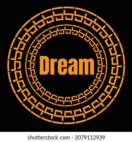 Dream Circle Frame Design Stock Vector (Royalty Free) 2079112939 ...