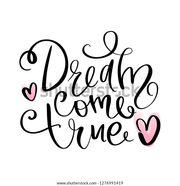 Dream Come True Vector Hand Drawn: стоковая векторная графика (без ...