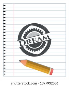 Dream Drawn Pencil Strokes Vector Illustration Stock Vector (Royalty ...