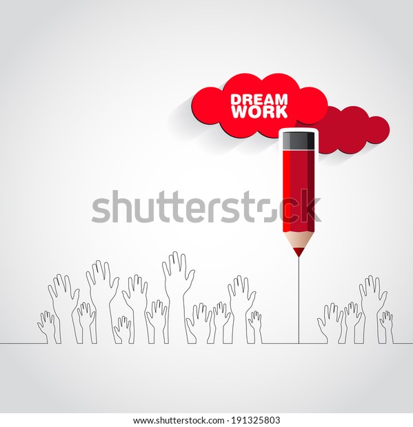 Dream Job Work Conceptual Logo Eps10 Stock Vector (Royalty Free ...