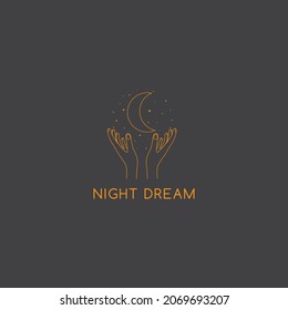 Dream Line Style Logo Design Vector Stock Vector (Royalty Free ...