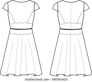 Dress Stock Vector (Royalty Free) 540341410 | Shutterstock