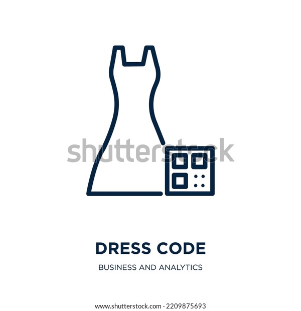 Dress Code Icon Business Analytics Collection Stock Vector (Royalty ...