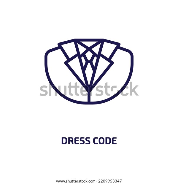 Dress Code Icon Business Analytics Collection Stock Vector (Royalty ...